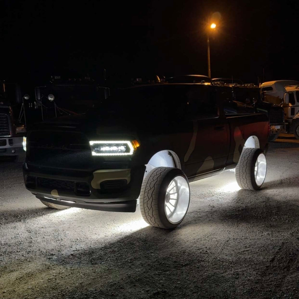20 Row Pure White Wheel Lights – Forged LEDs