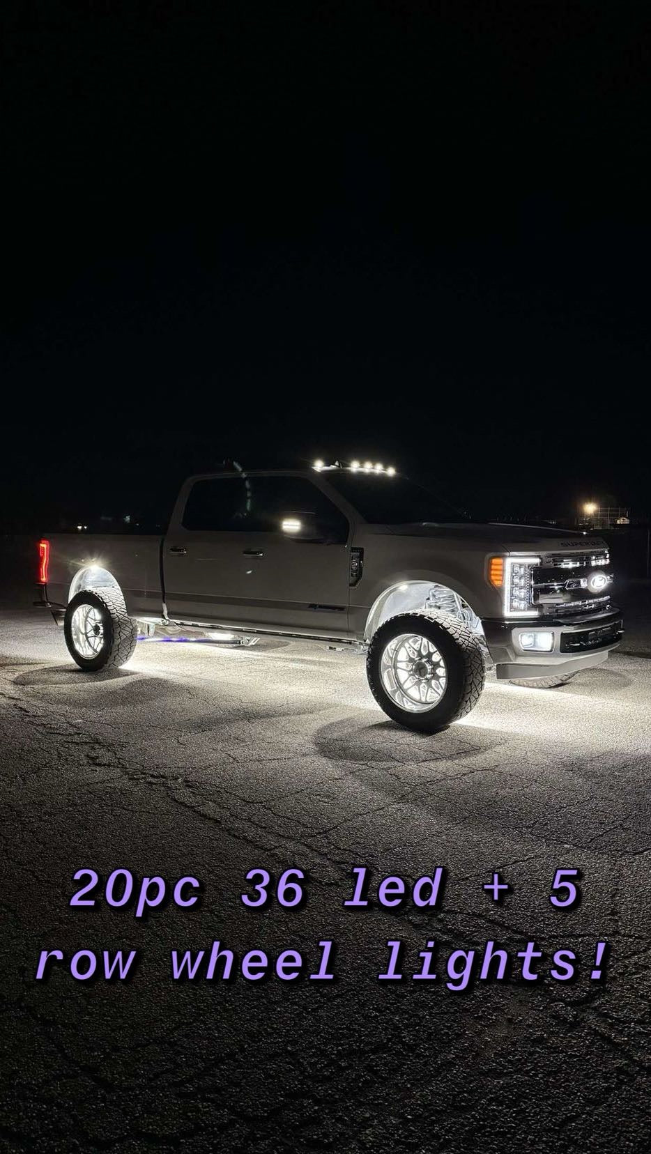 5 Row Pure White Wheel Lights – Forged LEDs