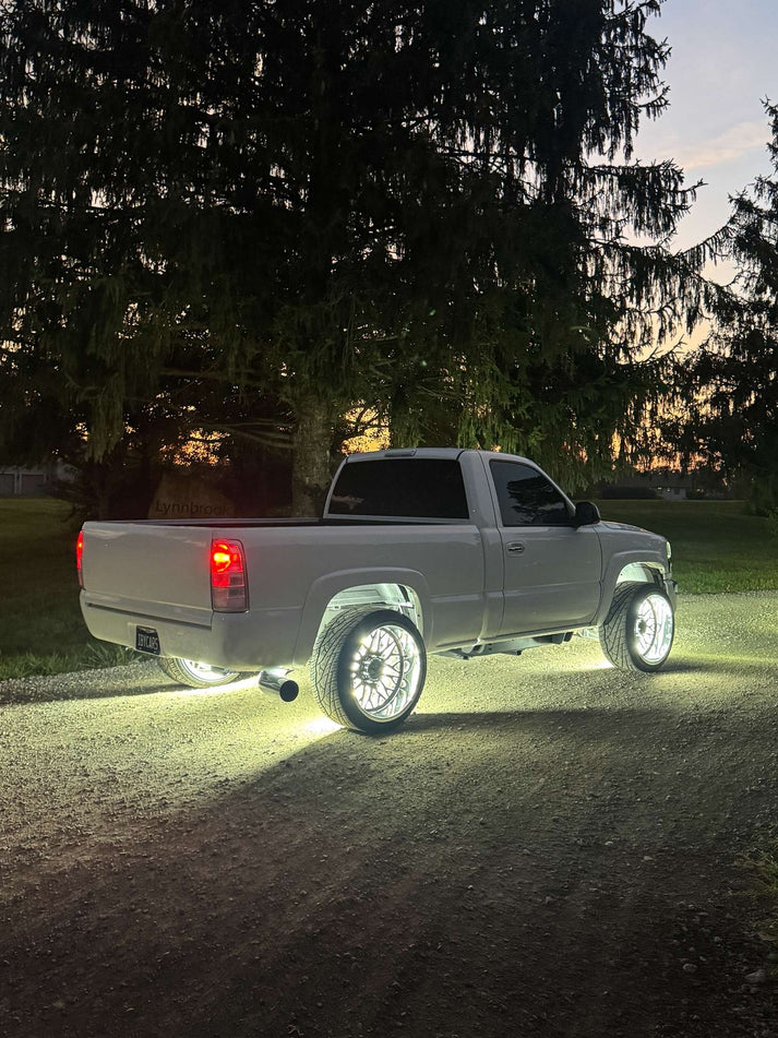 10 Row Pure White Wheel Lights – Forged LEDs